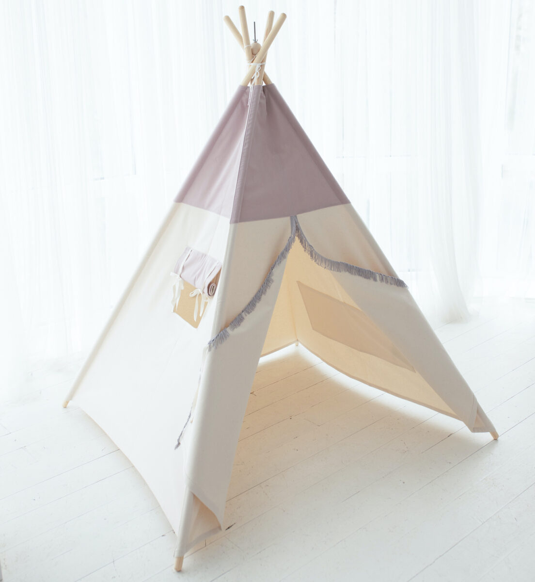 Tente tipi Pink Mermaid, tipi rose pour enfant - Cozy & Dozy