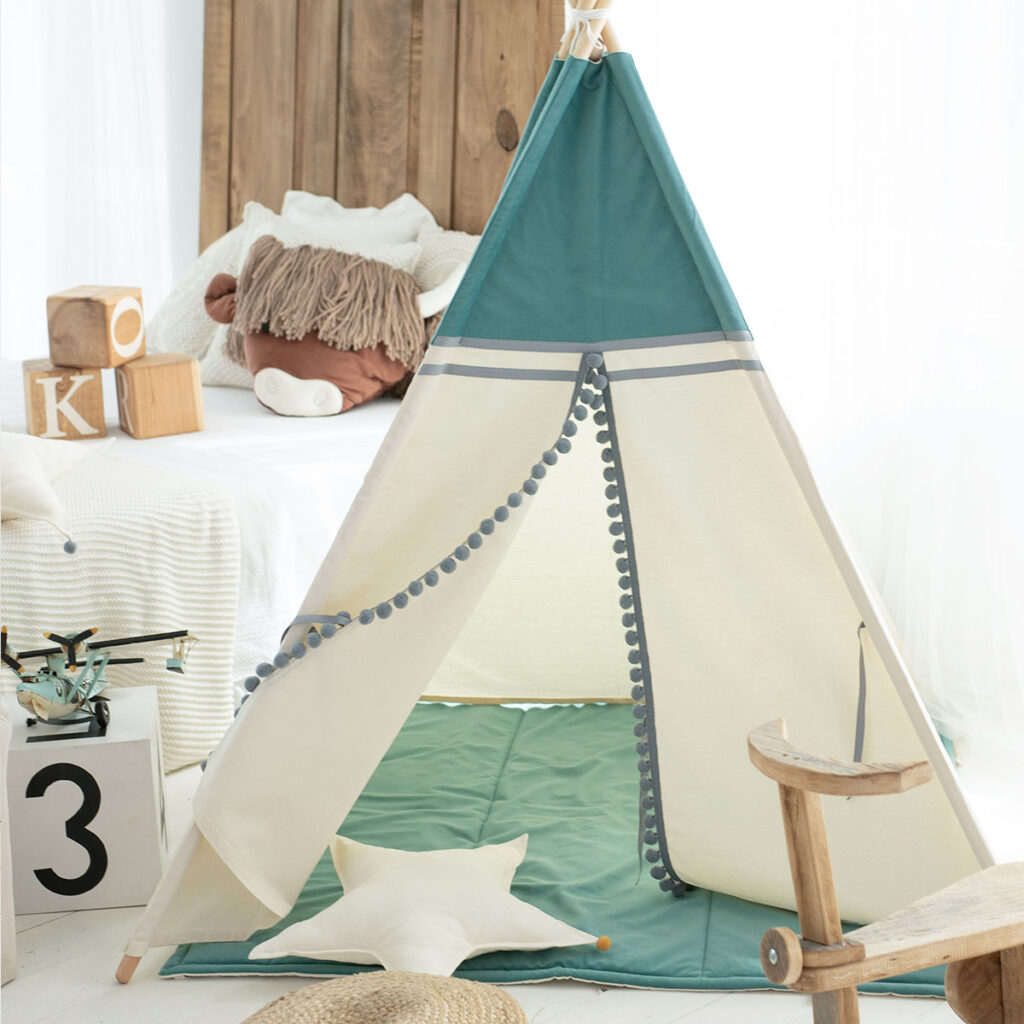 Tipi tent Adventure, set with mat and pillows - Cozy & Dozy