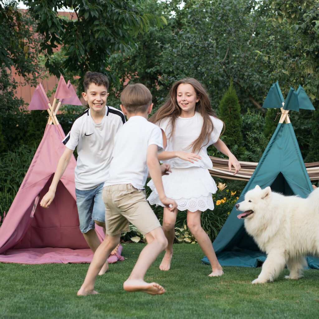 Water-resistant tipi tent, outdoor tipi Pine - Cozy & Dozy