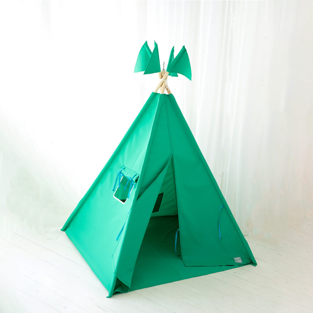 Water-resistant tipi tent, outdoor tipi Emerald - Cozy & Dozy