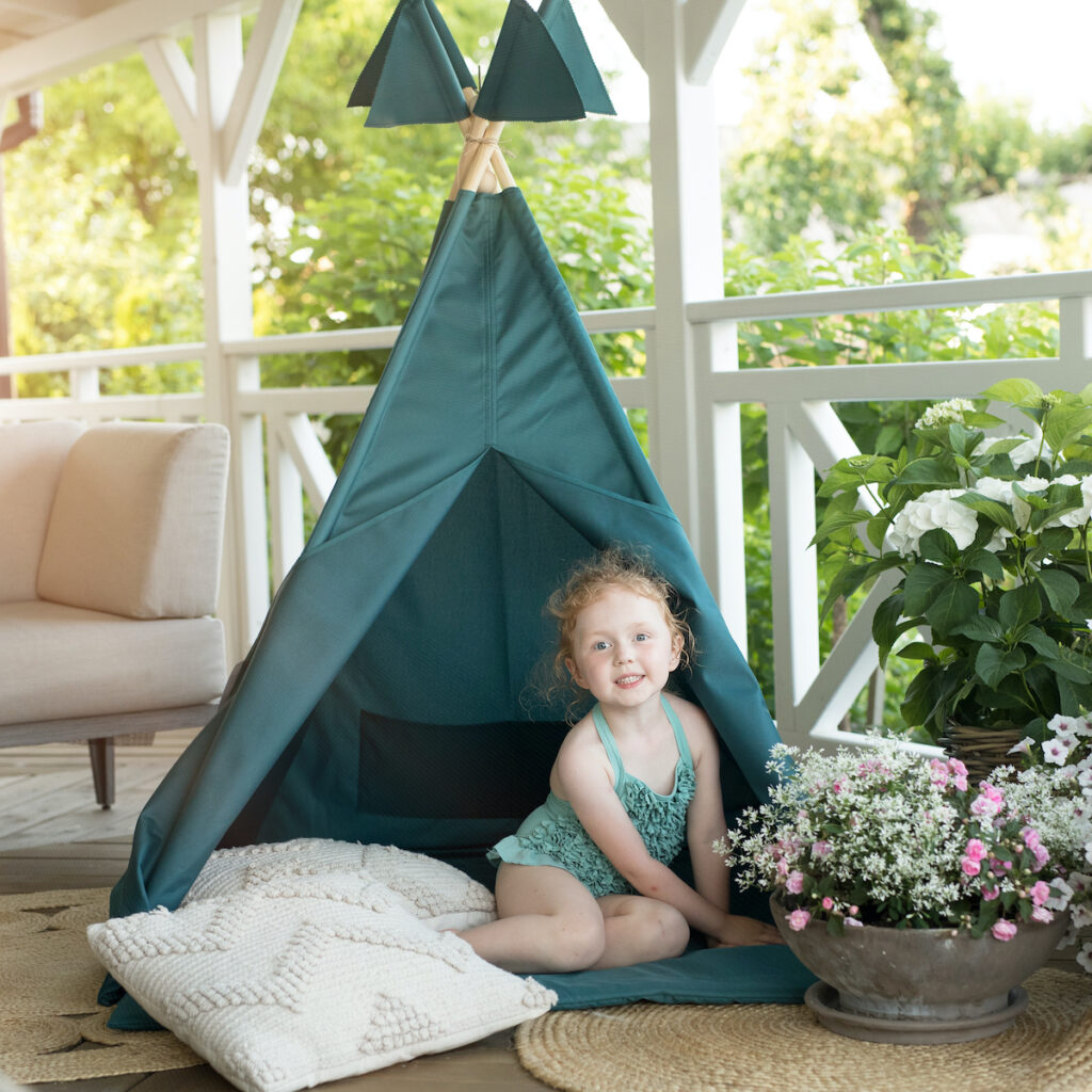 Water-resistant tipi tent, outdoor tipi Pine - Cozy & Dozy