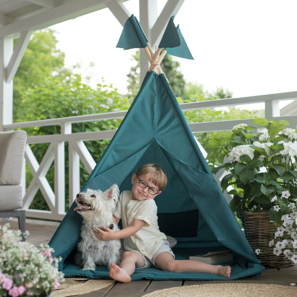 Water-resistant tipi tent, outdoor tipi Pine - Cozy & Dozy