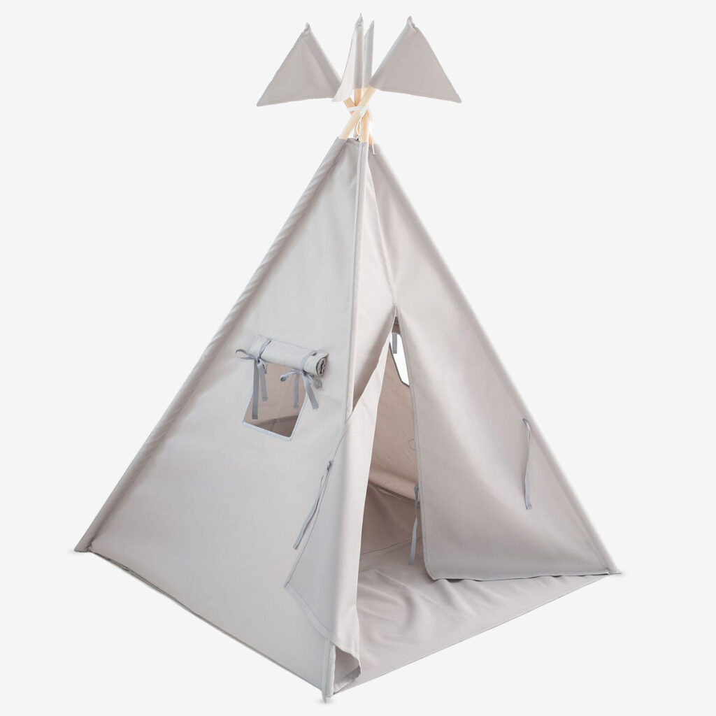 Water-resistant tipi tent, outdoor tipi Garden Grey - Cozy & Dozy