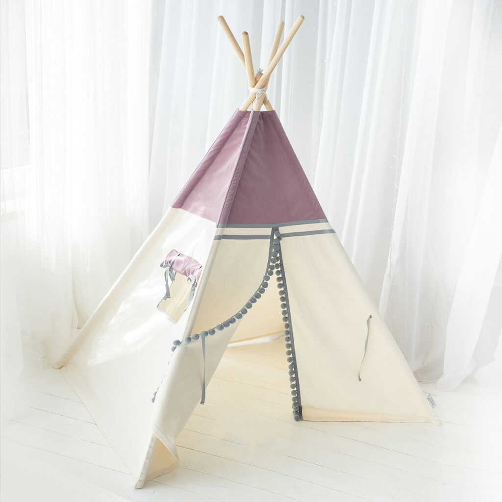 Tipi tent Pink Velvet - Cozy & Dozy
