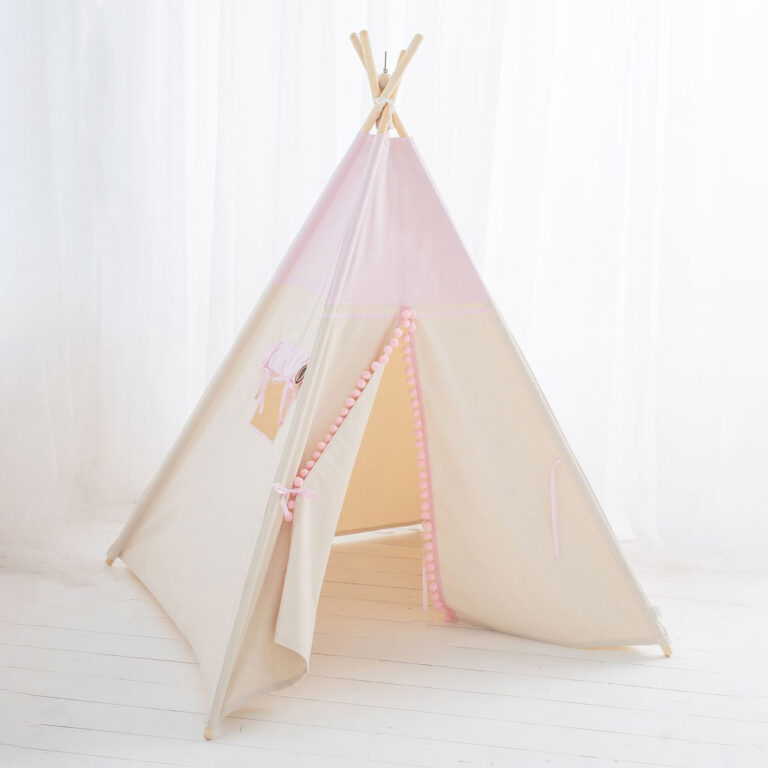 Tipi Pink Set, tipi for a girl - set 6 el. - Cozy & Dozy