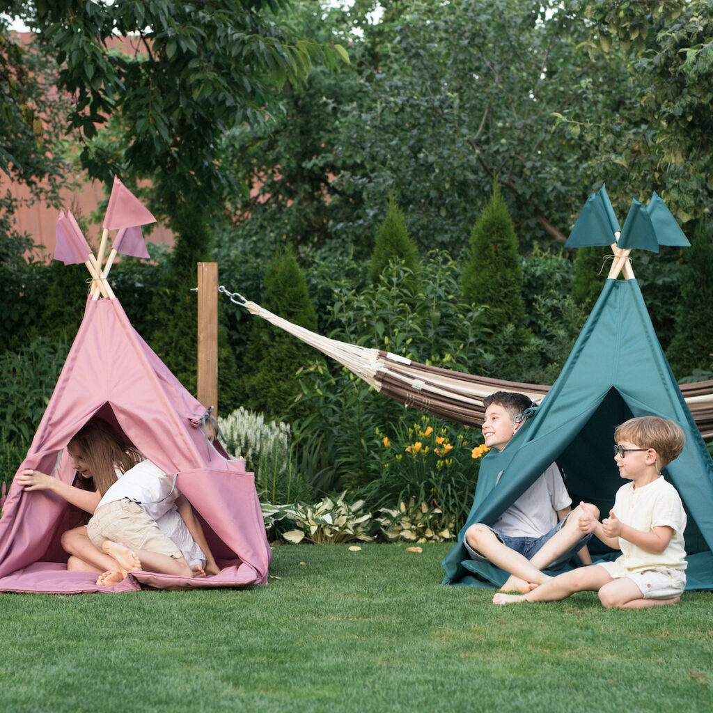 Water-resistant tipi tent, outdoor tipi Pine - Cozy & Dozy
