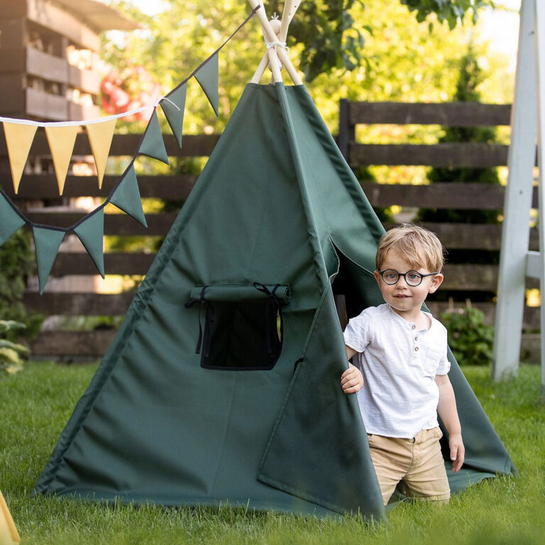 Water-resistant tipi tent, outdoor tipi Green Grass - Cozy & Dozy